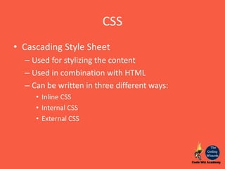 CSS- Cascading Style Sheet | PPT