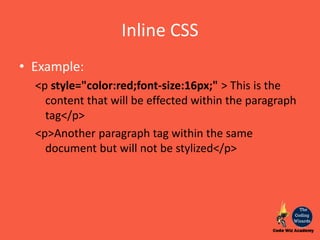 CSS- Cascading Style Sheet | PPT