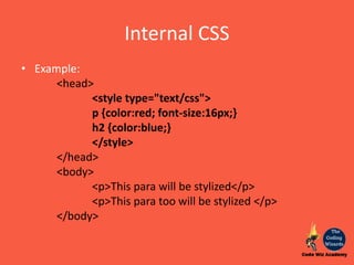 CSS- Cascading Style Sheet | PPT