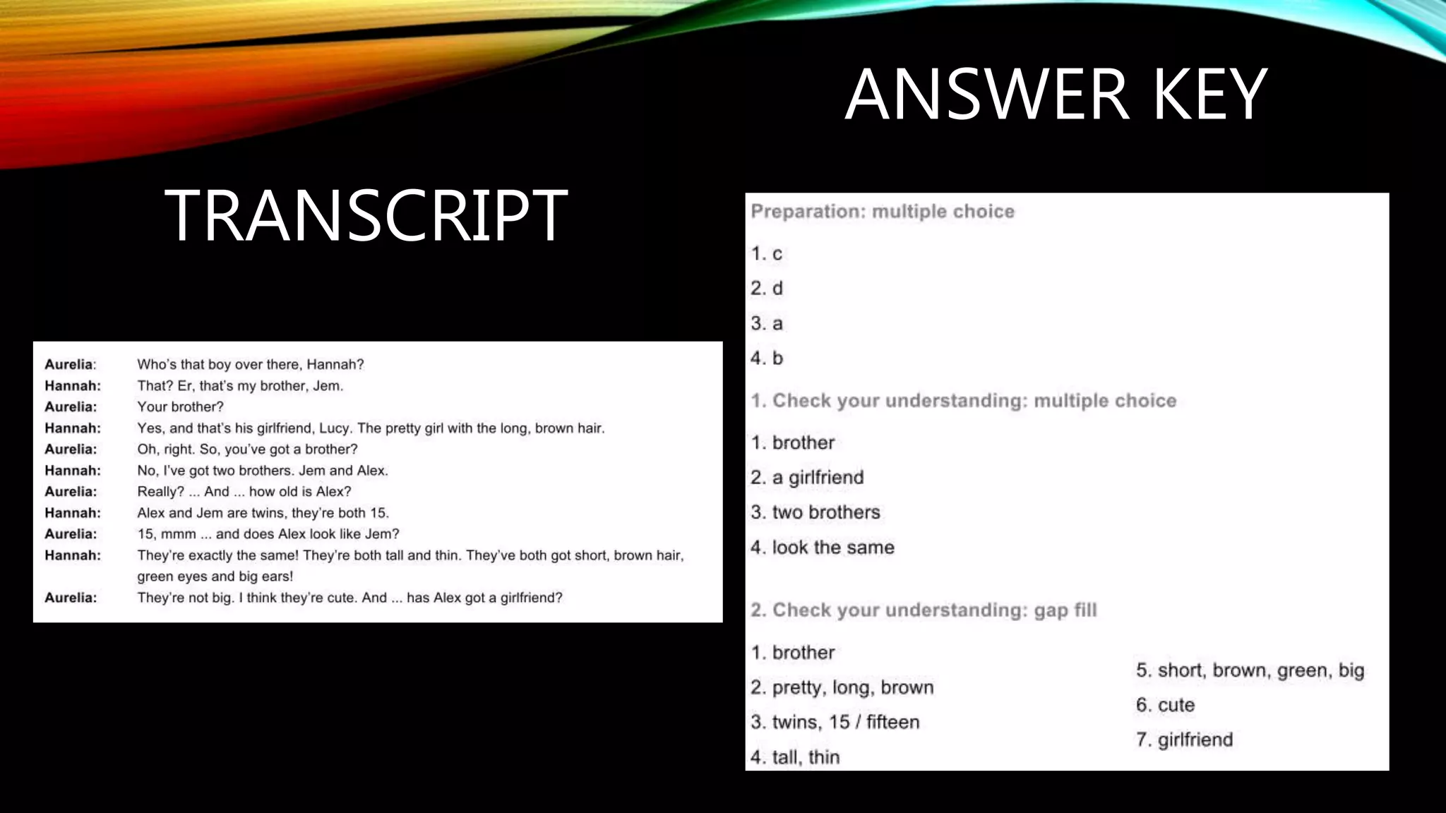 Describing People | PPTX