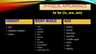 Describing People | PPTX