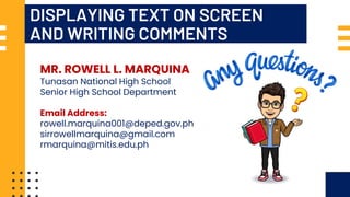 Lesson 3 - Displaying Text on Screen.pdf