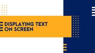 Lesson 3 - Displaying Text on Screen.pdf