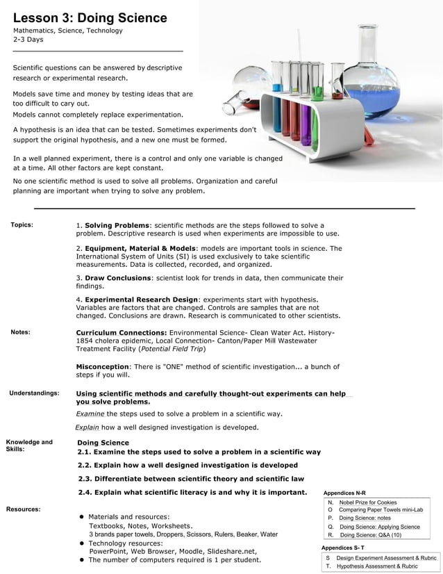 Lesson 3 Doing Science | PDF