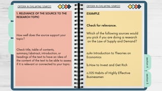 English 3: LESSON 3 - EVALUATING SOURCES.pdf