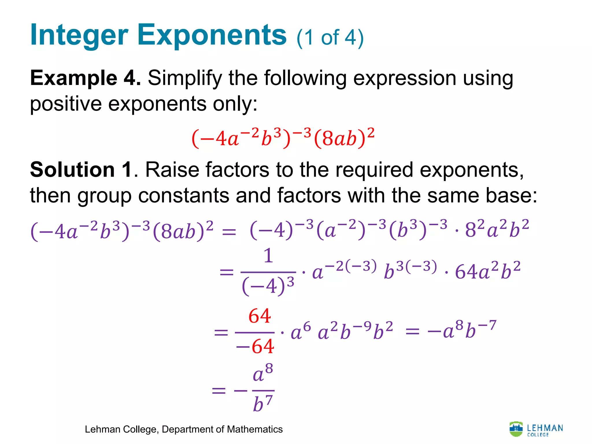 Lesson 3: Exponential Notation | Ppt