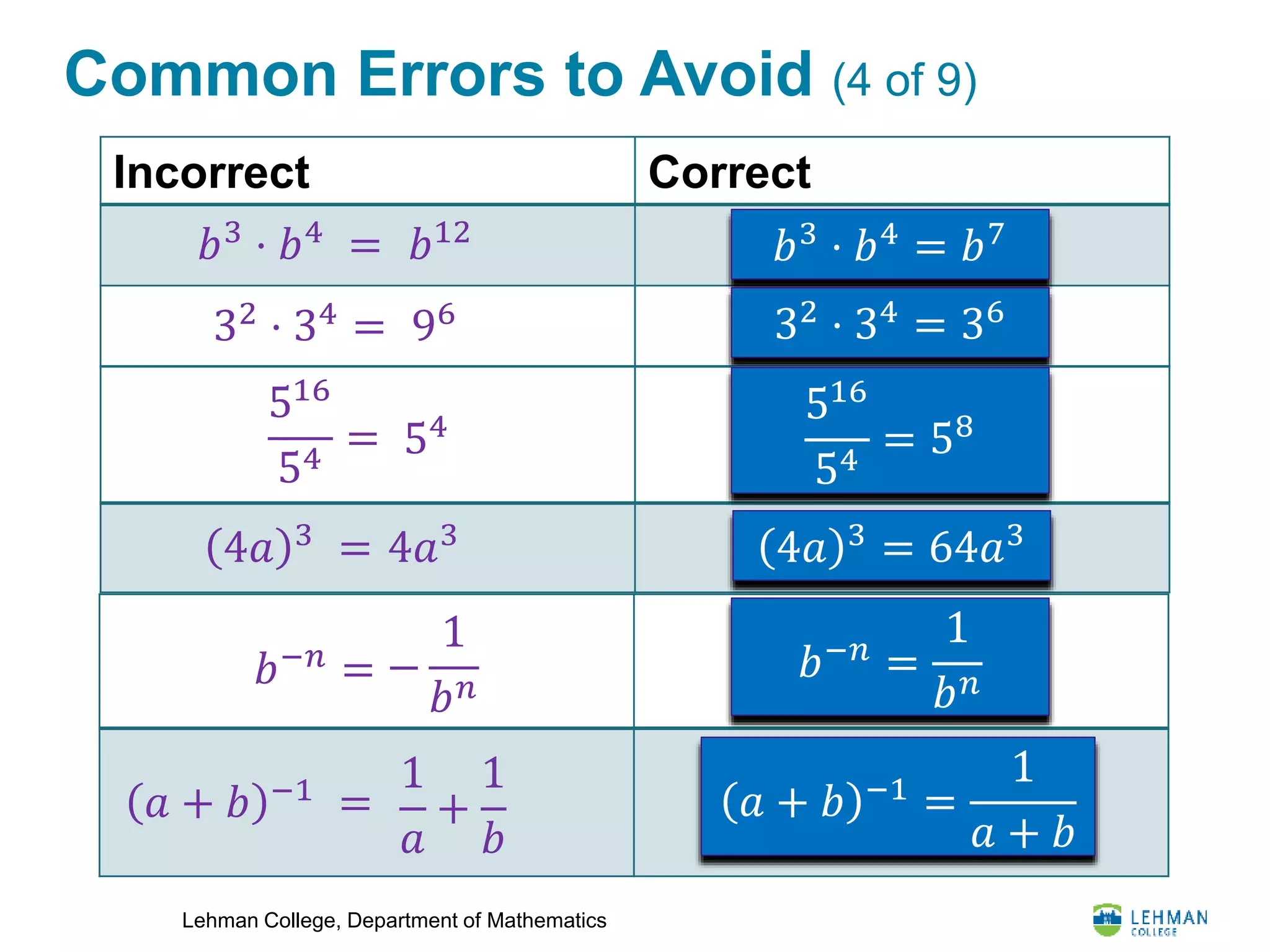 Lesson 3: Exponential Notation | PPTX