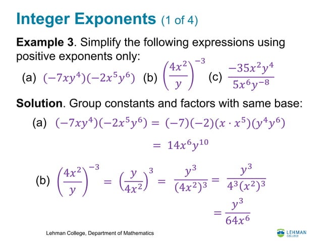 Lesson 3: Exponential Notation | PPT | Free Download