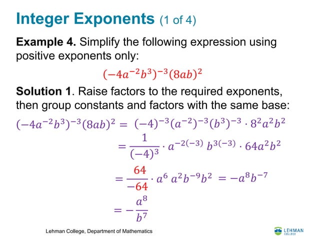 Lesson 3: Exponential Notation | PPT