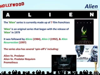 Lesson 3 franchises alien 2014 | PPTX