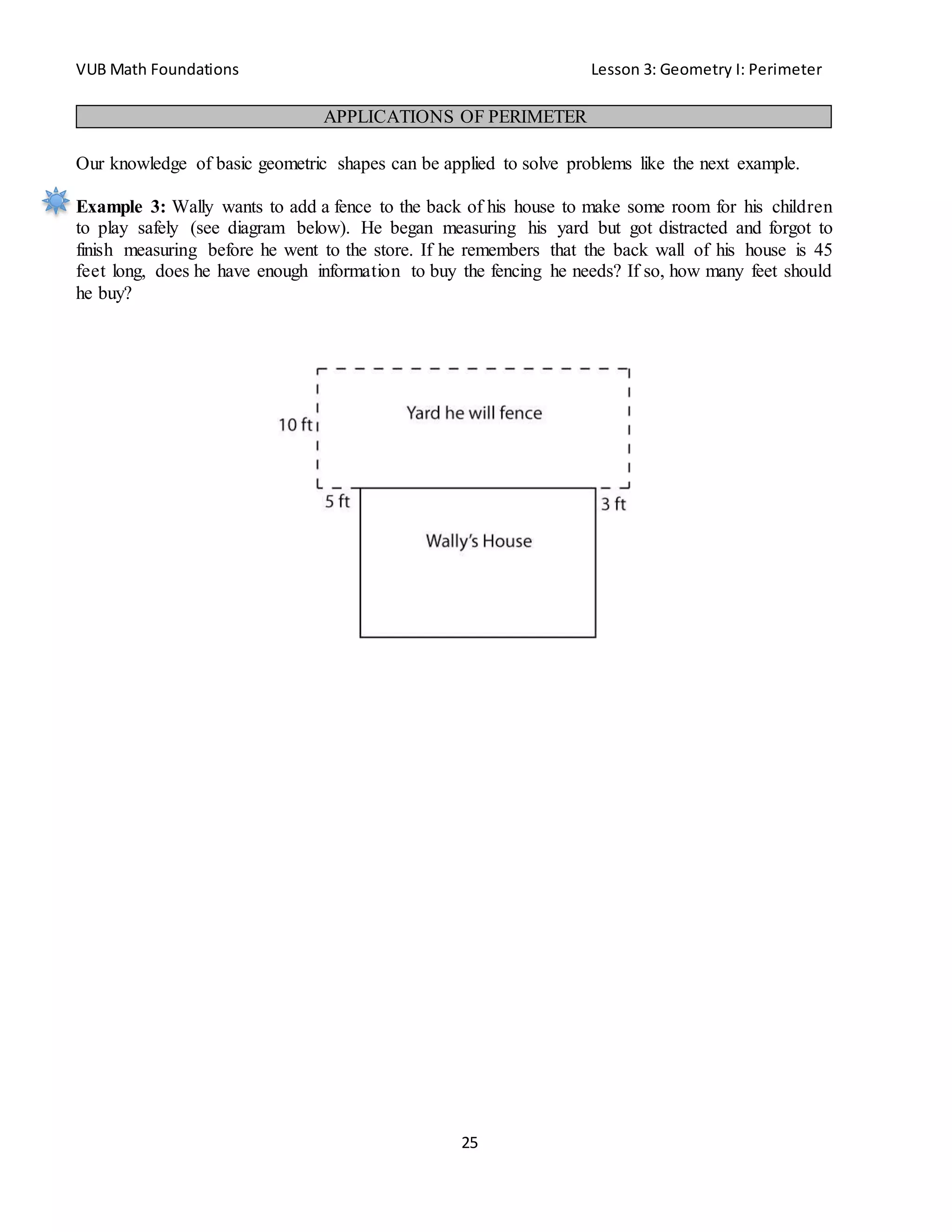 Lesson 3 Geometry I - Perimeter | PDF
