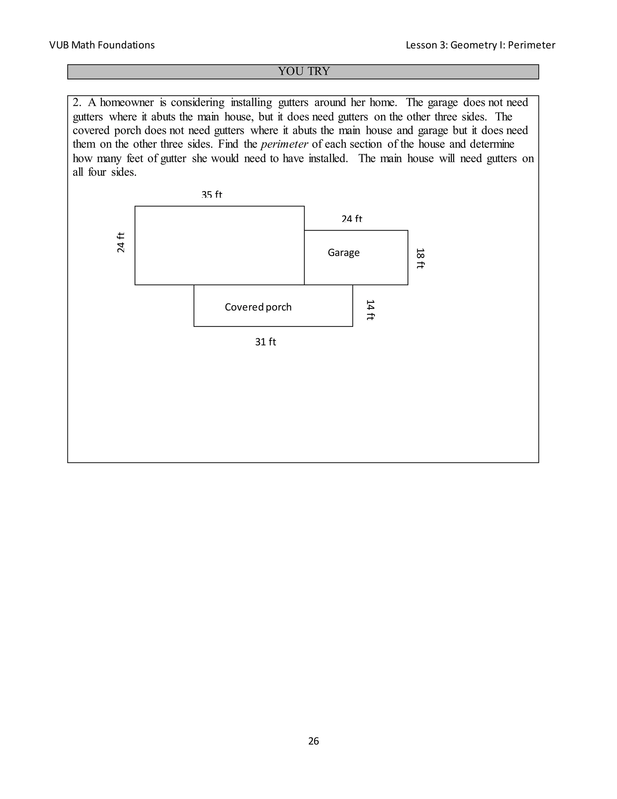 Lesson 3 Geometry I - Perimeter | PDF
