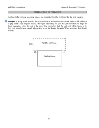 Lesson 3 Geometry I - Perimeter | PDF