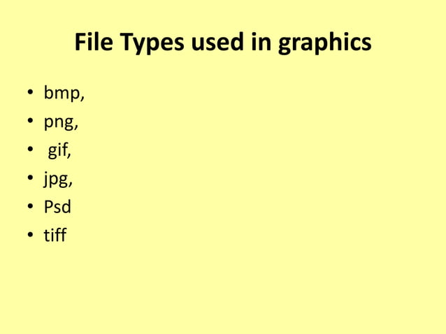 Lesson 3 graphics types | PPT