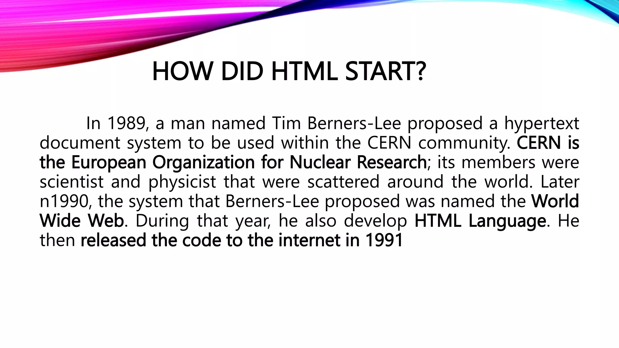 LESSON 3-HTML 5 START UP.pptx | Web Design and HTML | Internet