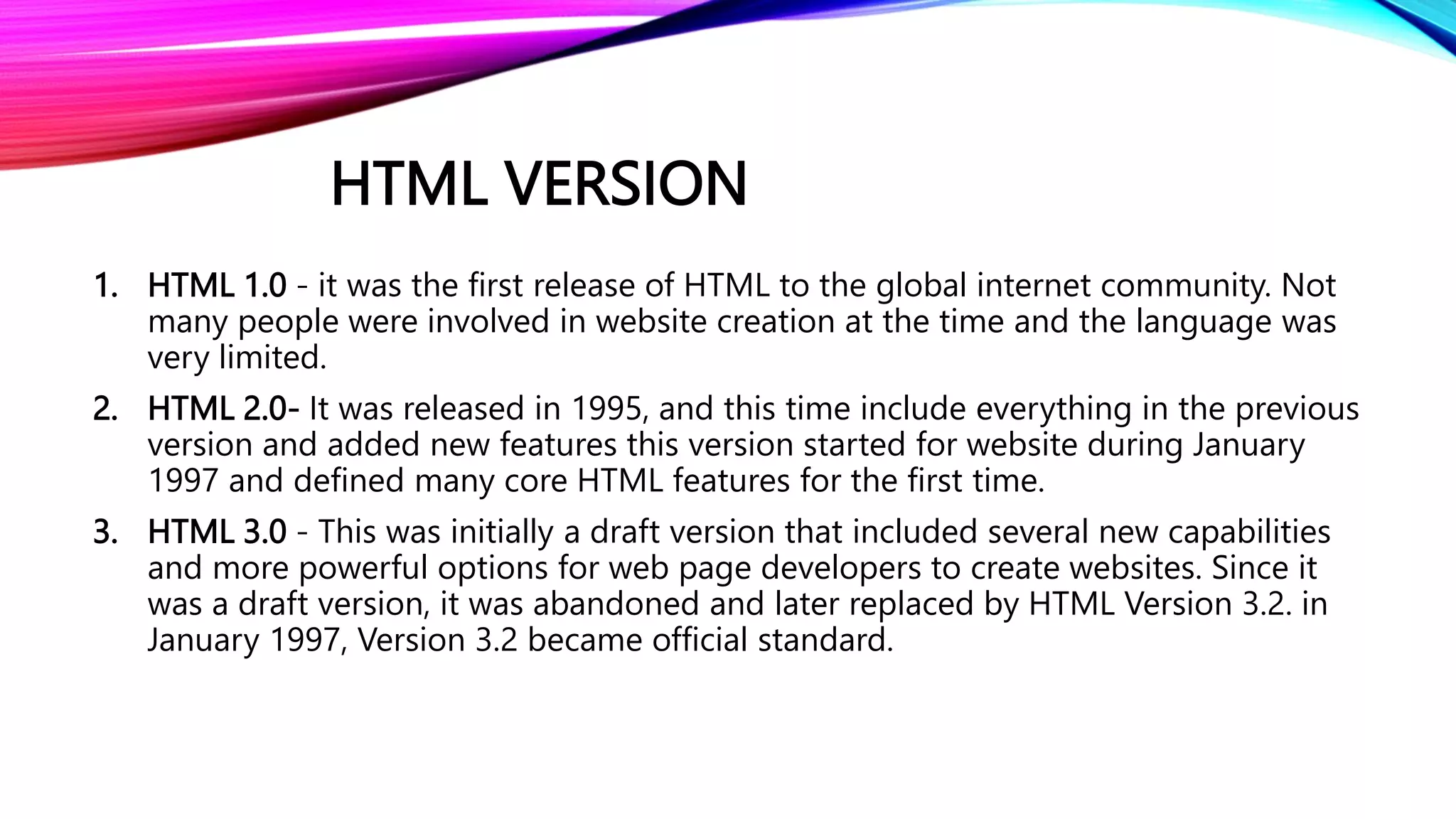 LESSON 3-HTML 5 START UP.pptx | Web Design and HTML | Internet