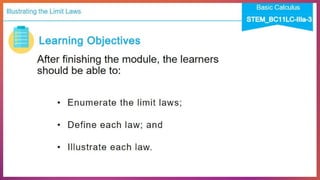 Lesson 3 - Illustrating the limit laws.pptx