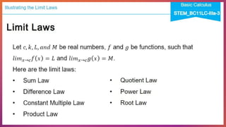 Lesson 3 - Illustrating the limit laws.pptx