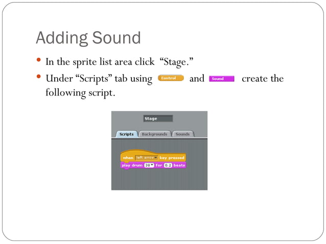 Scratch Lesson 3 - Interactivity | PPT | Computer Animation | Computer Software and Applications