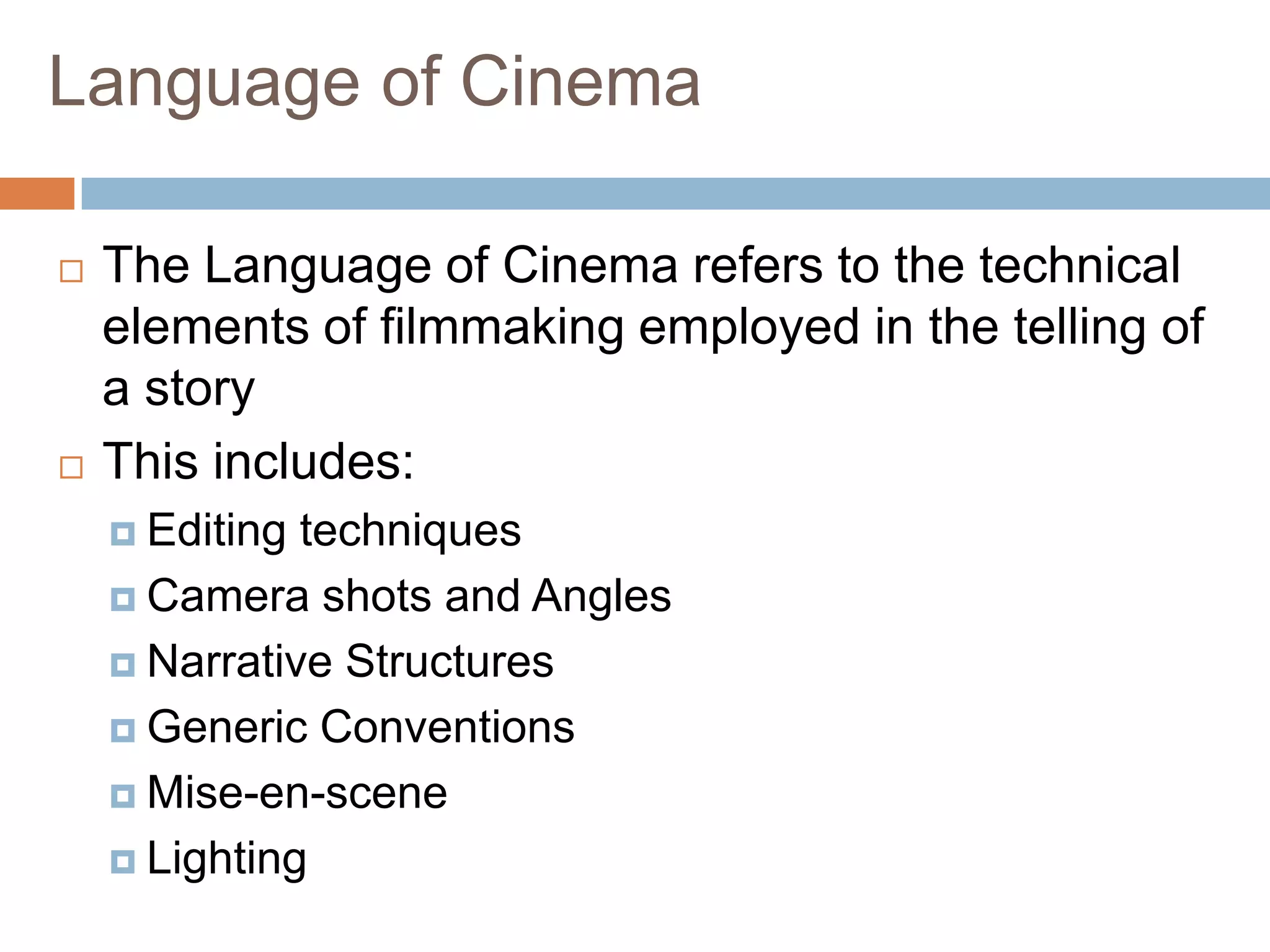 Lesson 3 intro to section a & world cinema | PPTX