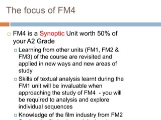 Lesson 3 intro to section a & world cinema | PPTX