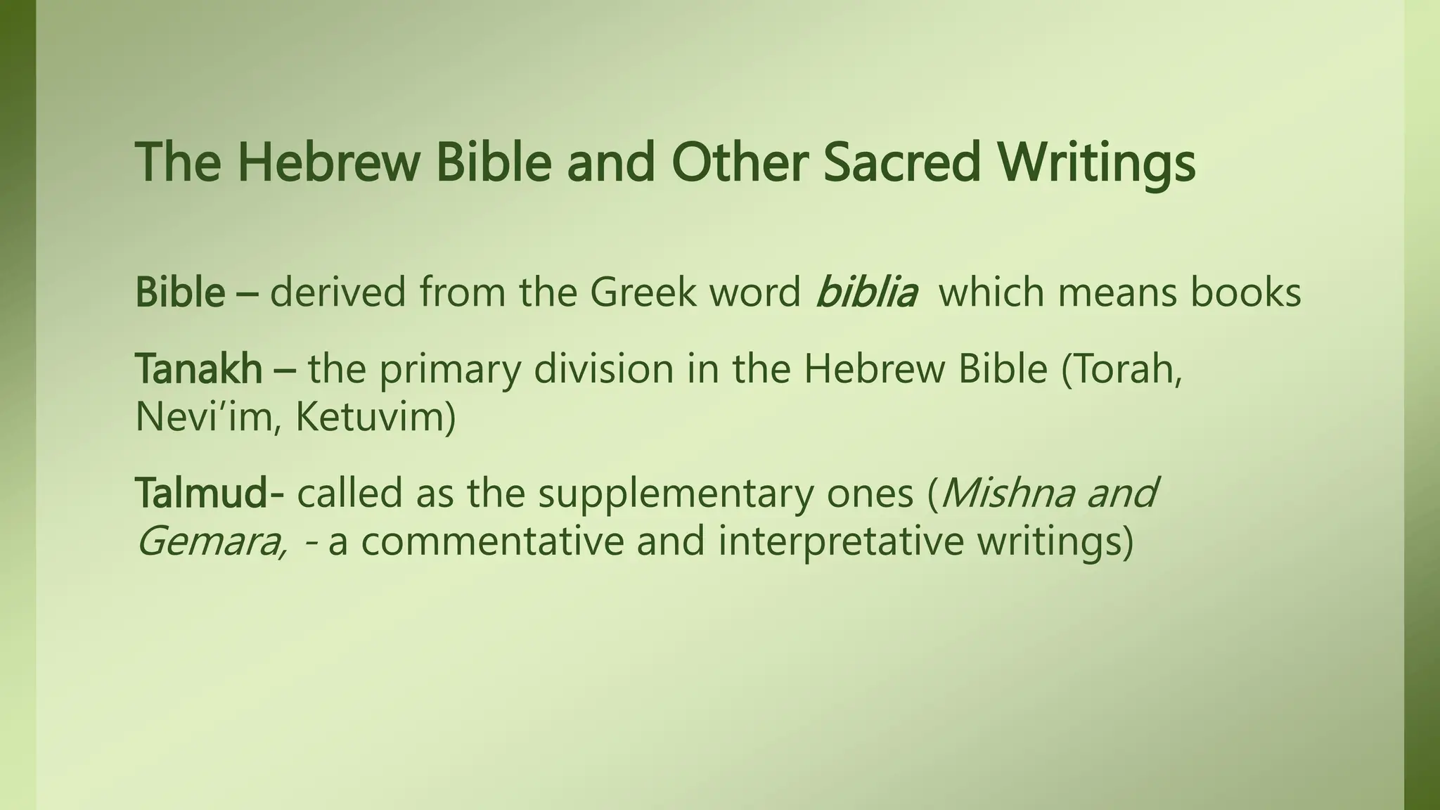 Lesson 3 - Judaism. Introduction to World Religionpptx | PPTX
