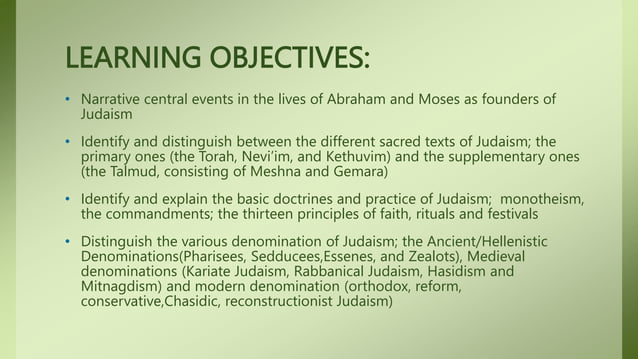 Lesson 3 - Judaism. Introduction to World Religionpptx | PPT