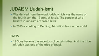 Lesson 3 - Judaism. Introduction to World Religionpptx | PPT
