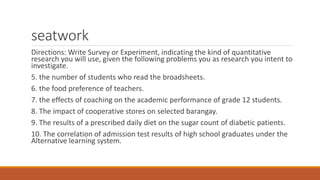 Lesson 3 kinds of variables and thier uses | PPTX