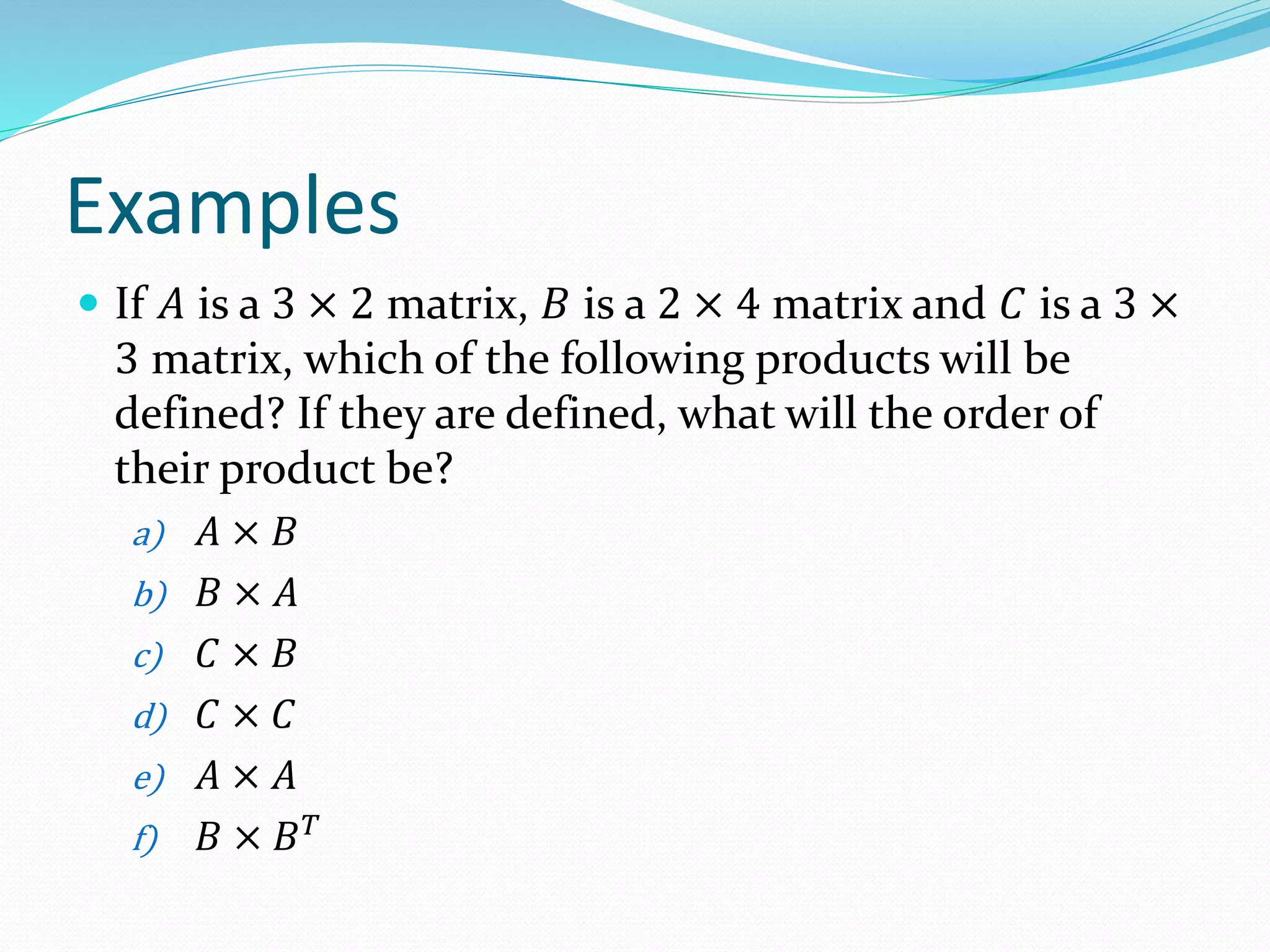 Lesson 3 - matrix multiplication | PPTX