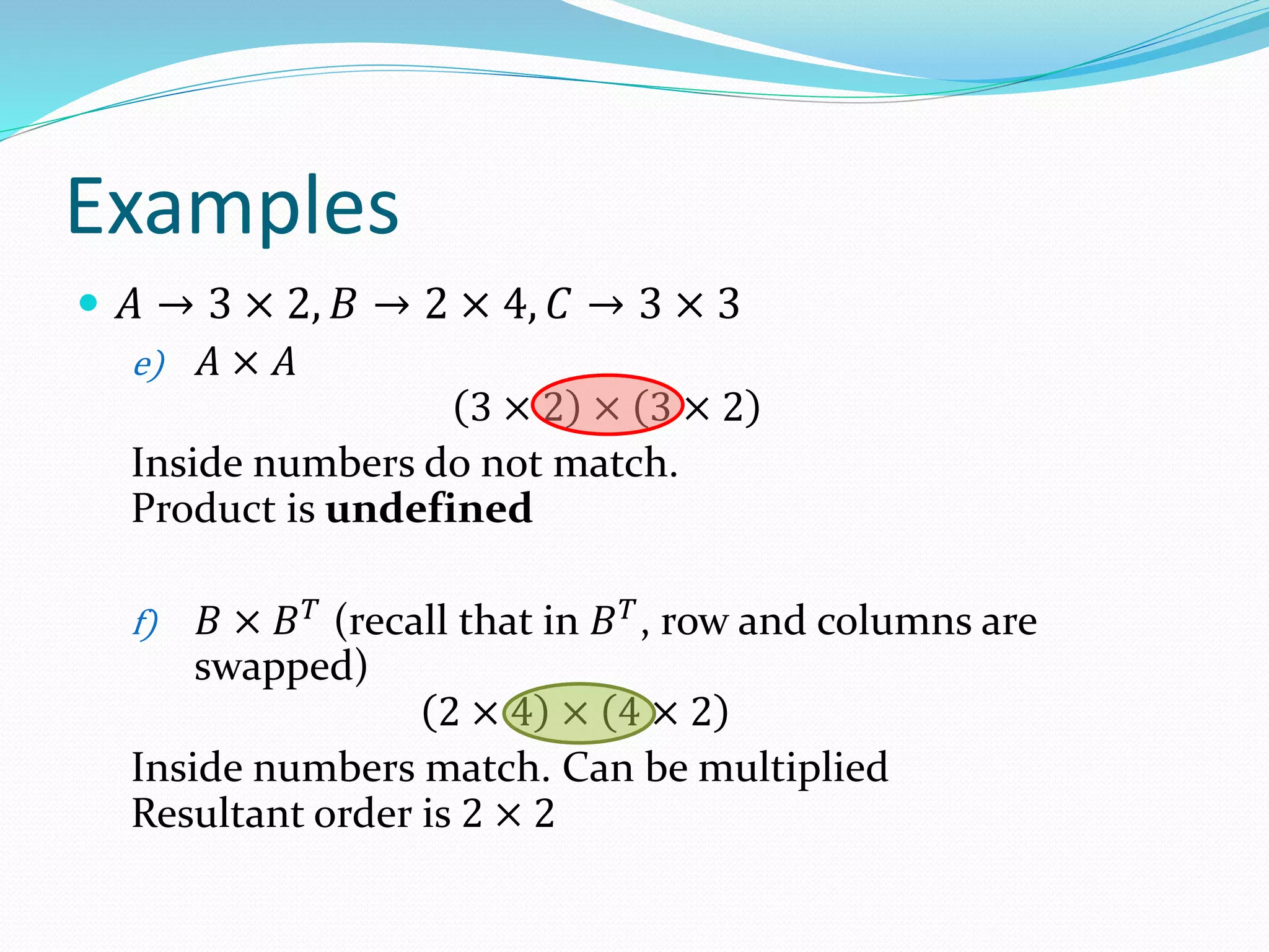 Lesson 3 - matrix multiplication | PPTX