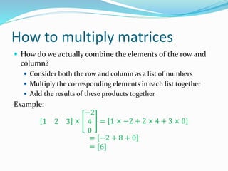 Lesson 3 - matrix multiplication | PPT
