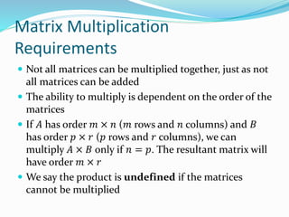 Lesson 3 - matrix multiplication | PPTX