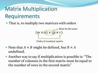 Lesson 3 - matrix multiplication | PPTX