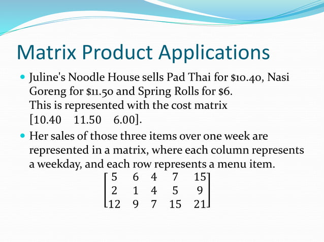 Lesson 3 - matrix multiplication