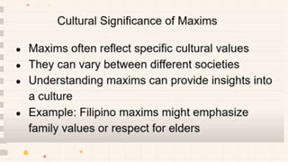 LESSON 3- MAXIMS, UNIVERSAL TRUTHS, and PHILOSOPHIES.pptx