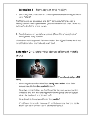 Lesson 3 media stereotypes worksheet | DOC