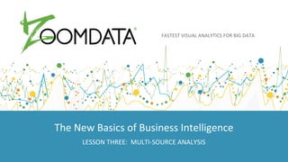 The New Basics of Business Intelligence Lesson 3: Multi Source Analysis ...
