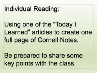 Lesson 3 Note-Taking | PPTX