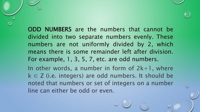 Lesson 3 odd numbers | PPT