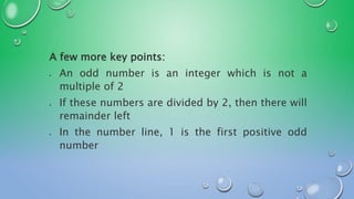 Lesson 3 odd numbers | PPT