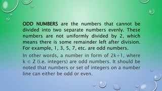 Lesson 3 odd numbers | PPTX