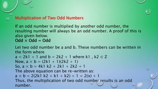 Lesson 3 odd numbers | PPTX
