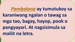 pangngalang pambalana | PPTX