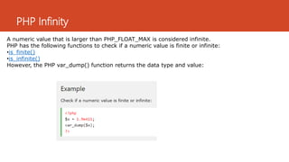 Lesson 3 php numbers | PPTX