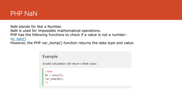 Lesson 3 php numbers | PPTX