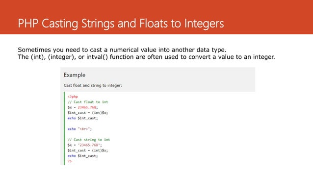 Lesson 3 php numbers | PPTX