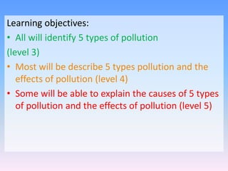 Lesson 3 pollution | PPTX