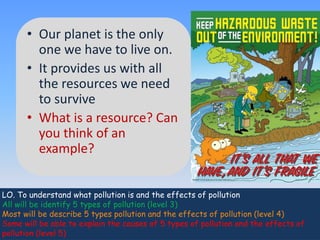 Lesson 3 pollution | PPTX