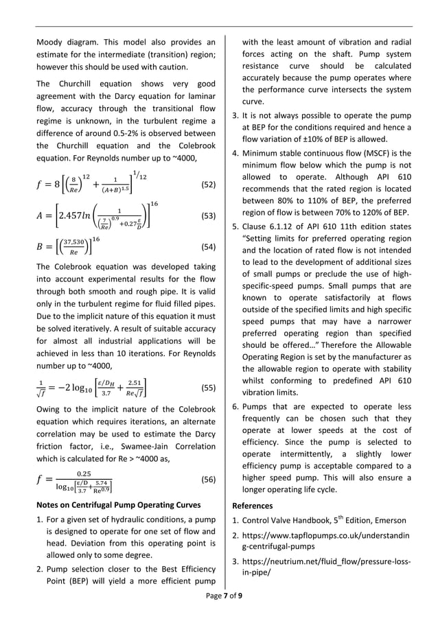 OPERATING ENVELOPES FOR CENTRIFUGAL PUMPS | PDF